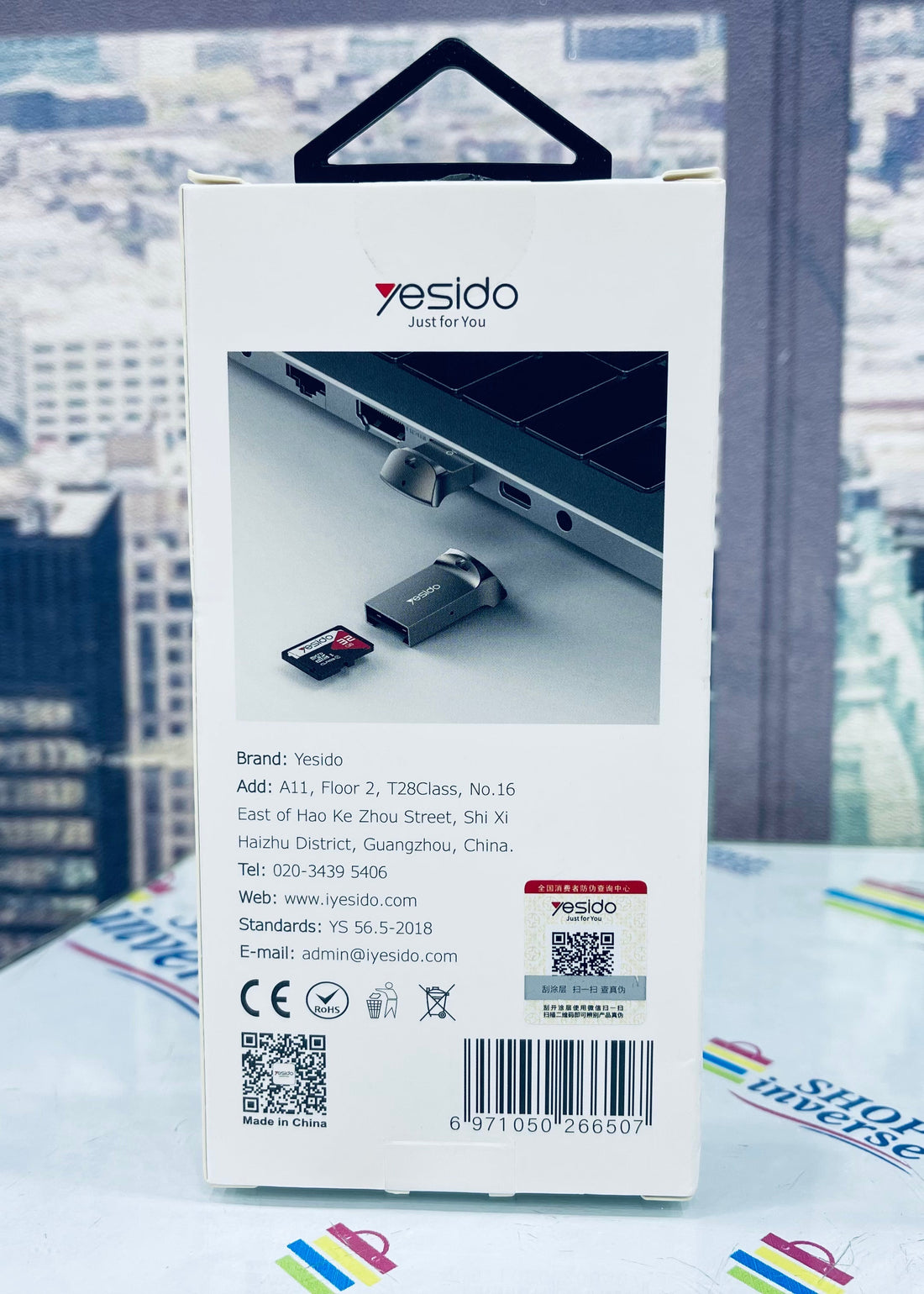 YESIDO GS20 USB 2.0 High Speed TF Memory Card Reader – SHOPINVERSE